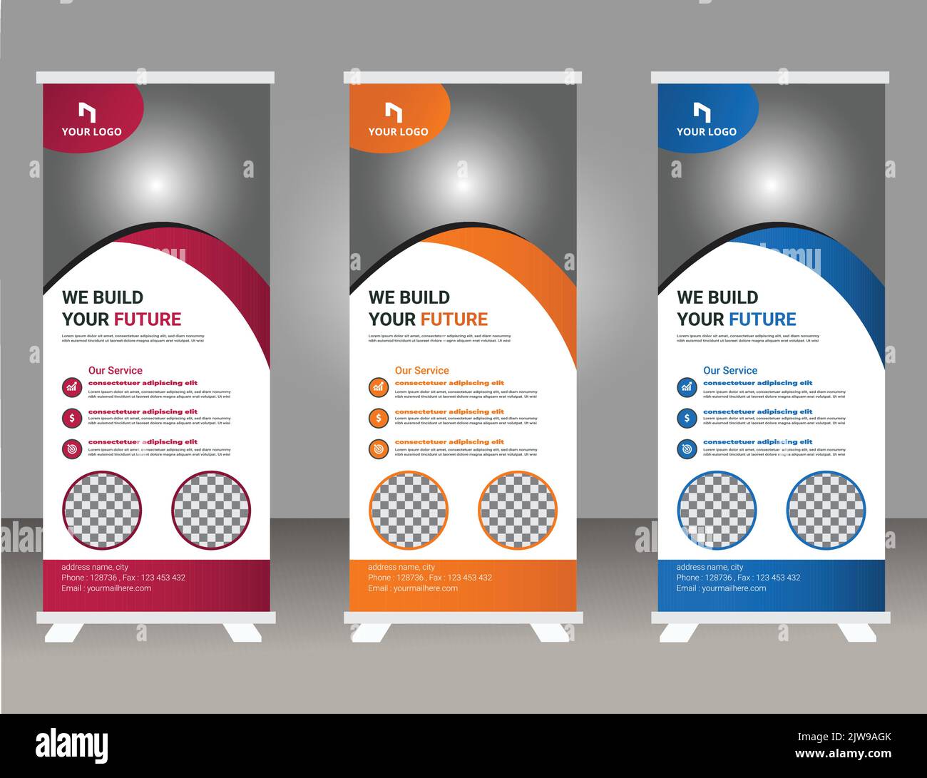 Roll up banner design template modern xbanner rull up design golf ...