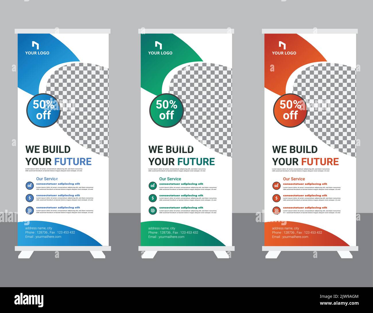 Roll up banner design template modern xbanner rull up design golf ...