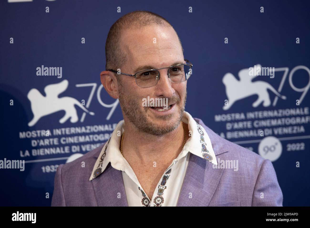 US director Darren Aronofsky poses on September 4, 2022 during a ...