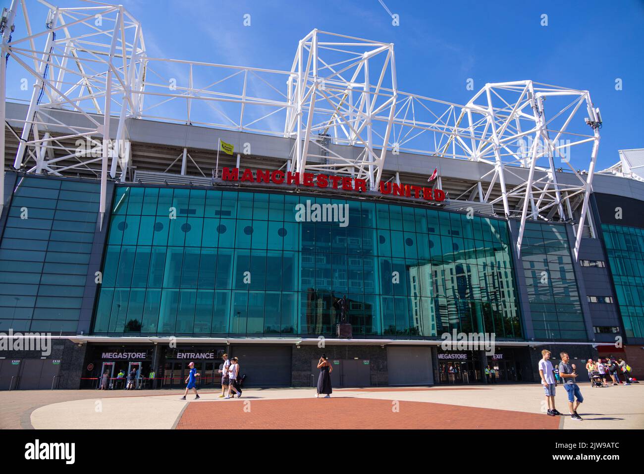 Old trafford night view manchester hi-res stock photography and images ...
