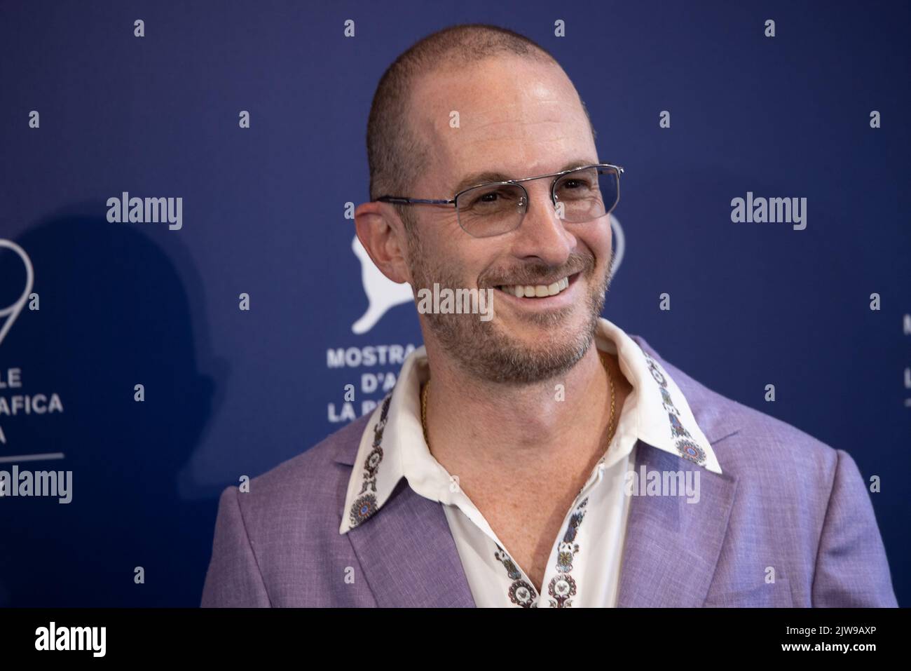 US director Darren Aronofsky poses on September 4, 2022 during a ...