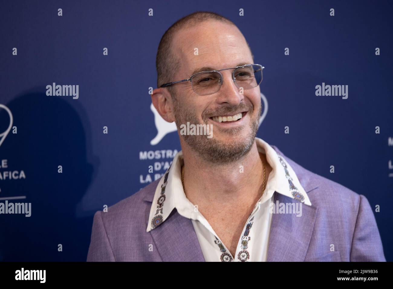 US director Darren Aronofsky poses on September 4, 2022 during a ...