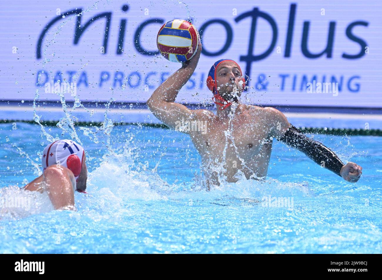 SPLIT, CROATIA - SEPTEMBER 4: Pascal Janssen of Netherlands in action ...