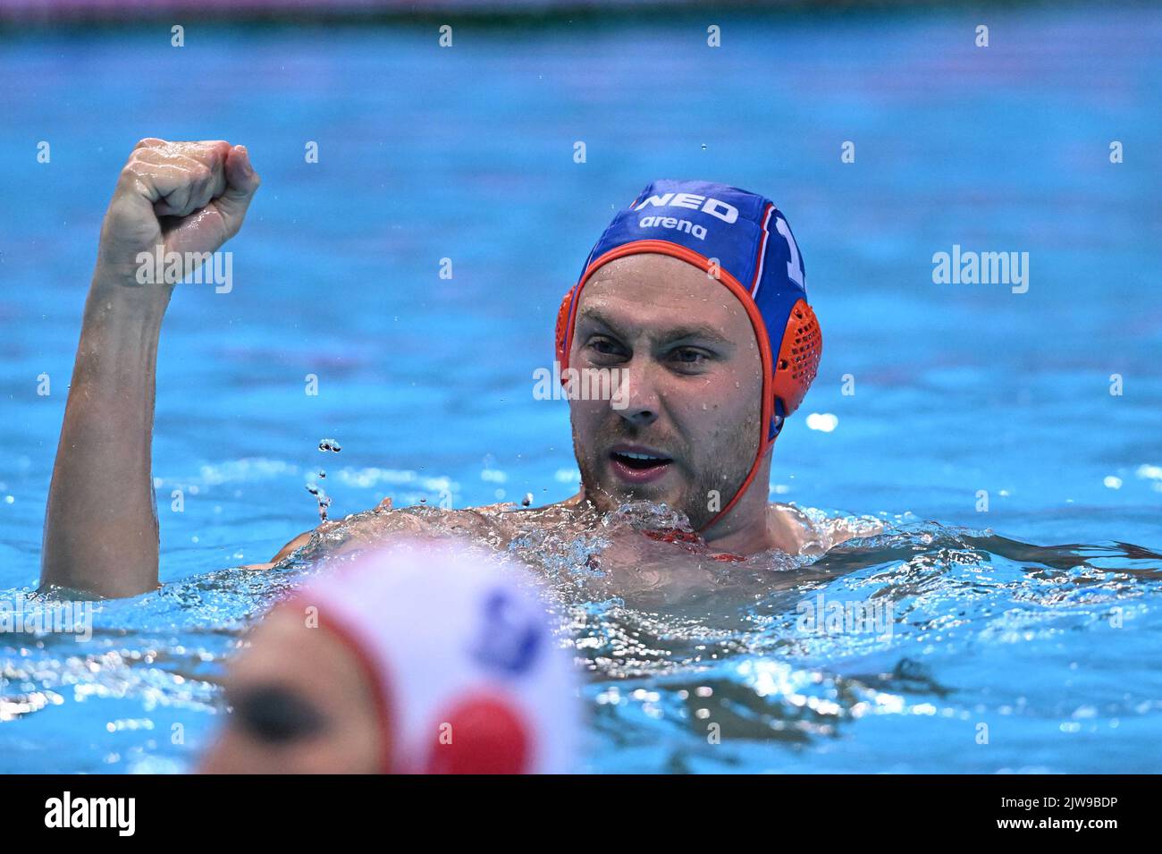 SPLIT, CROATIA - SEPTEMBER 4: Jesse Koopman of Netherlands icelebrate ...