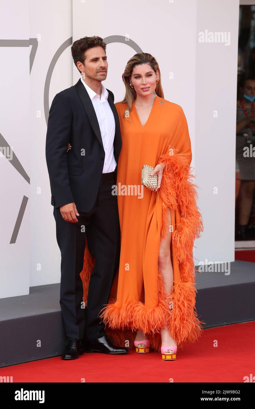 Venice, Italy, 3rd September, 2022, director Andrea Pallaoro and Trace ...