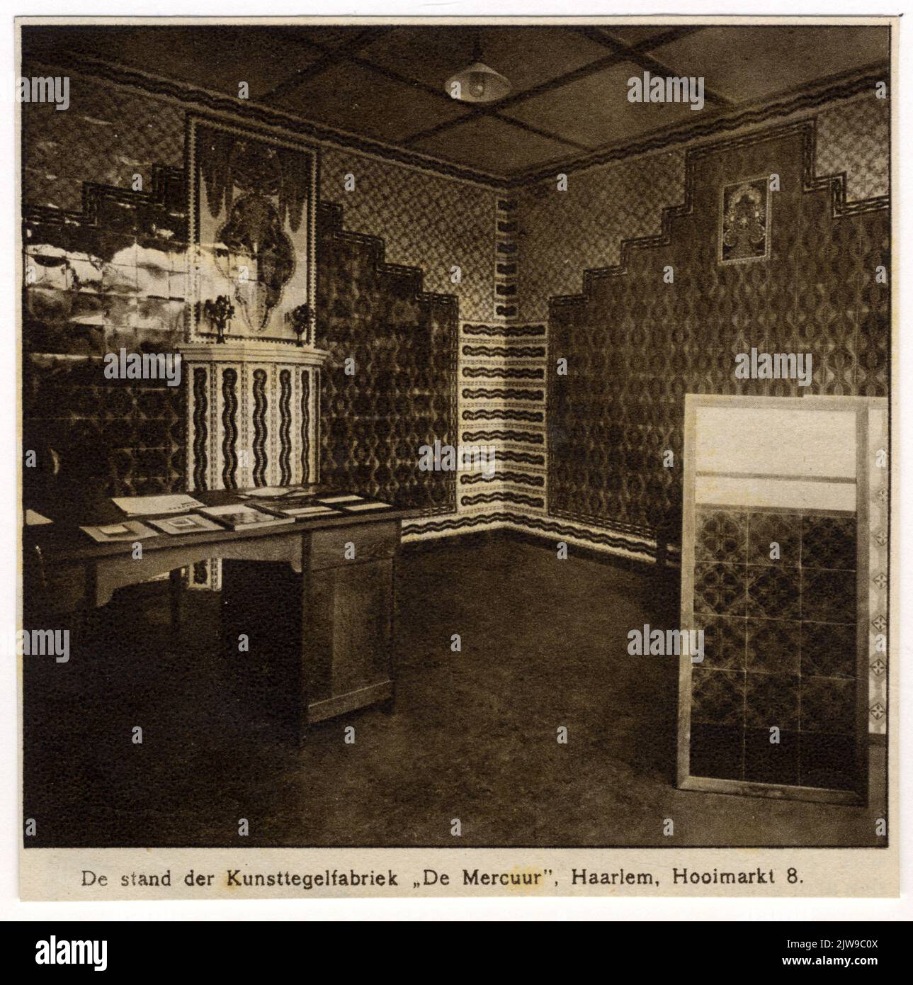 Interior of the monster room of the De Mercuur art tile factory in ...