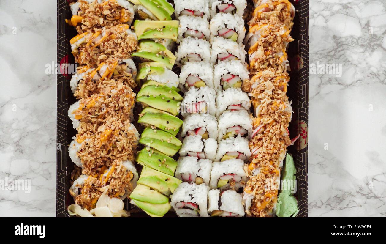 Flat lay pre packaged variety hi-res stock photography and images - Alamy