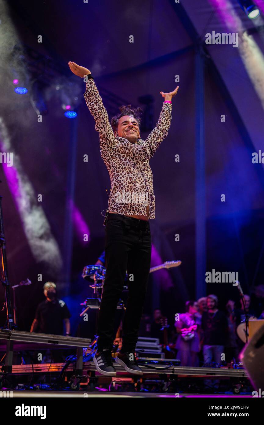 Mexican band Cafe Tacvba performing live at Vive Latino 2022 Music ...