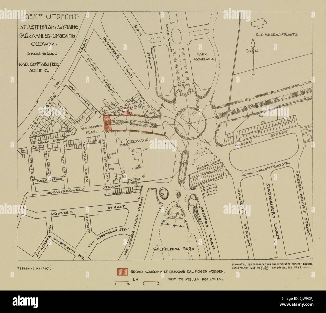 Gemte Utrecht/ Stratenplan and change/ Park layout environment/ Oudwijk ...