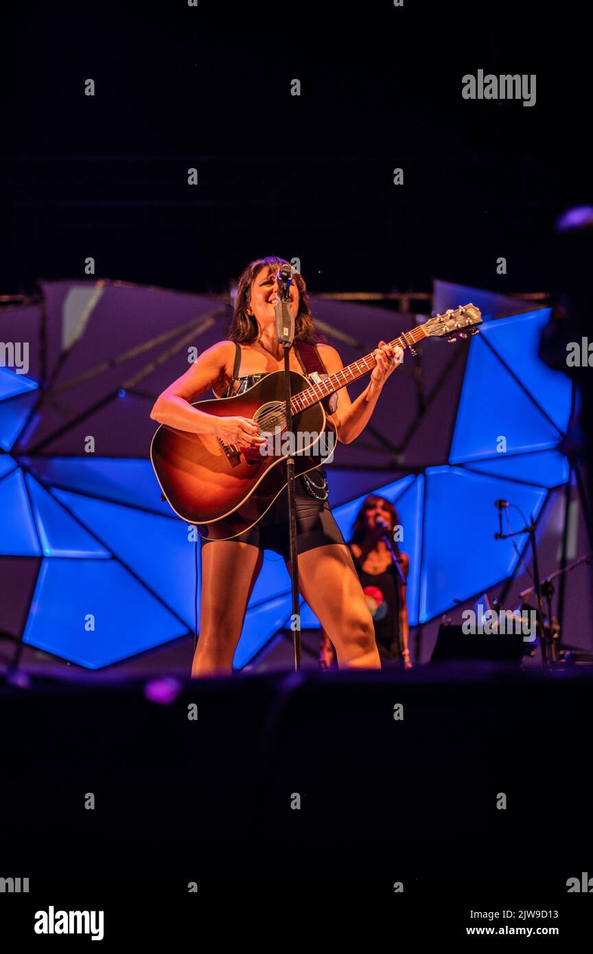 Spanish artist Amaral performing live at Vive Latino 2022 Music ...