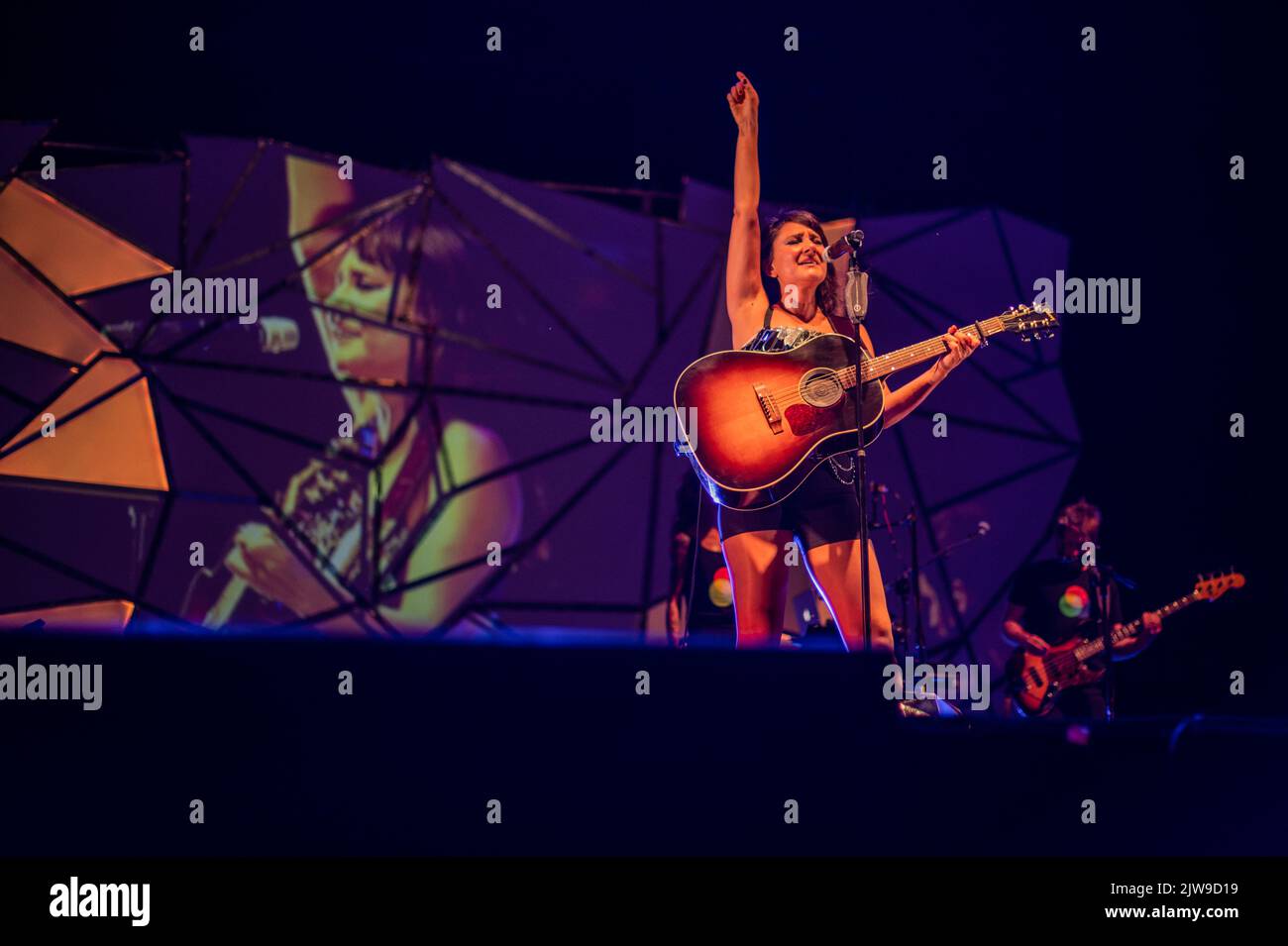 Spanish artist Amaral performing live at Vive Latino 2022 Music ...