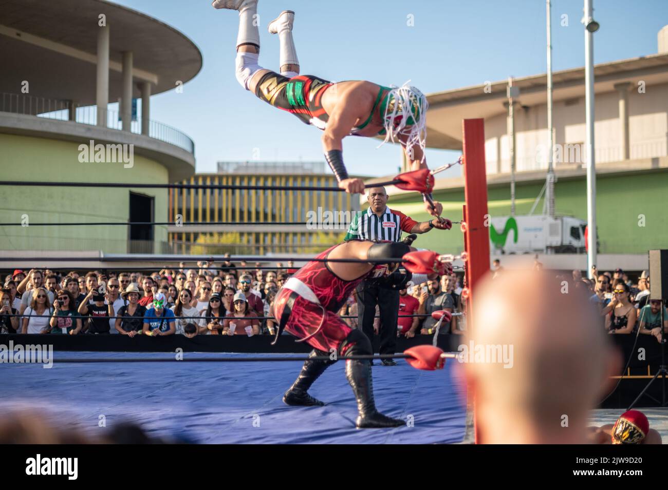 Mexican Wrestling exhibition during Vive Latino 2022 Music Festival in ...