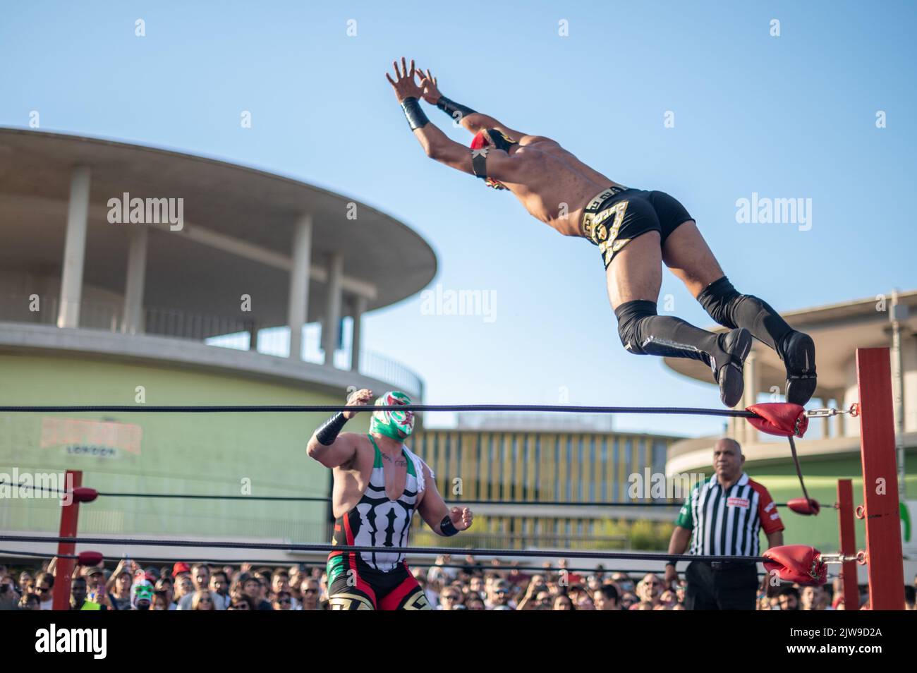 Mexican Wrestling exhibition during Vive Latino 2022 Music Festival in ...