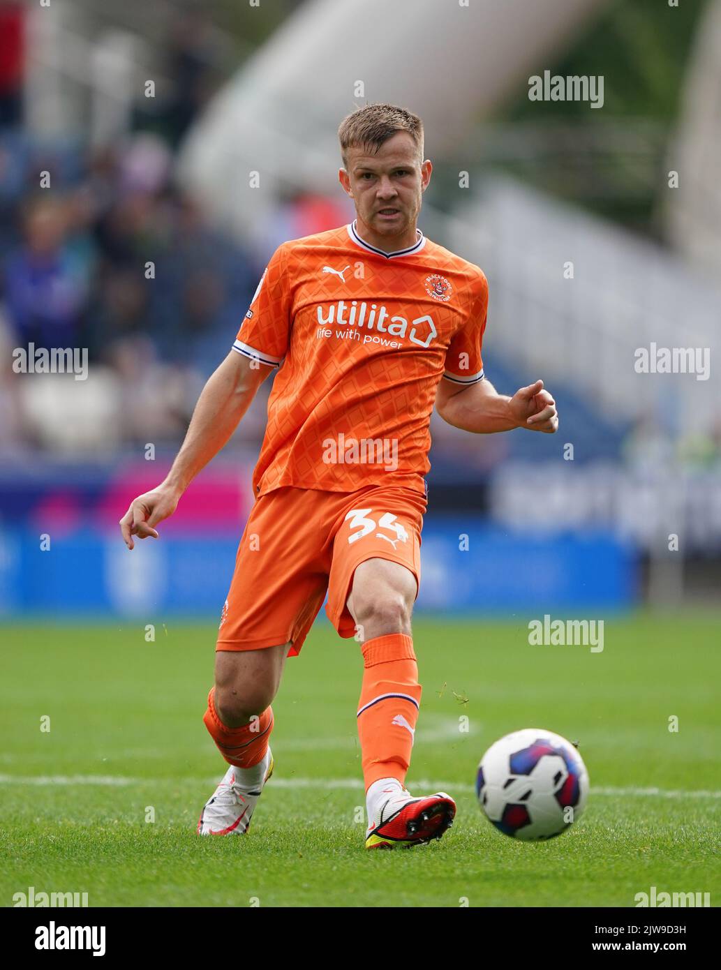 Blackpool's Jordan Thorniley during the Sky Bet Championship match at ...
