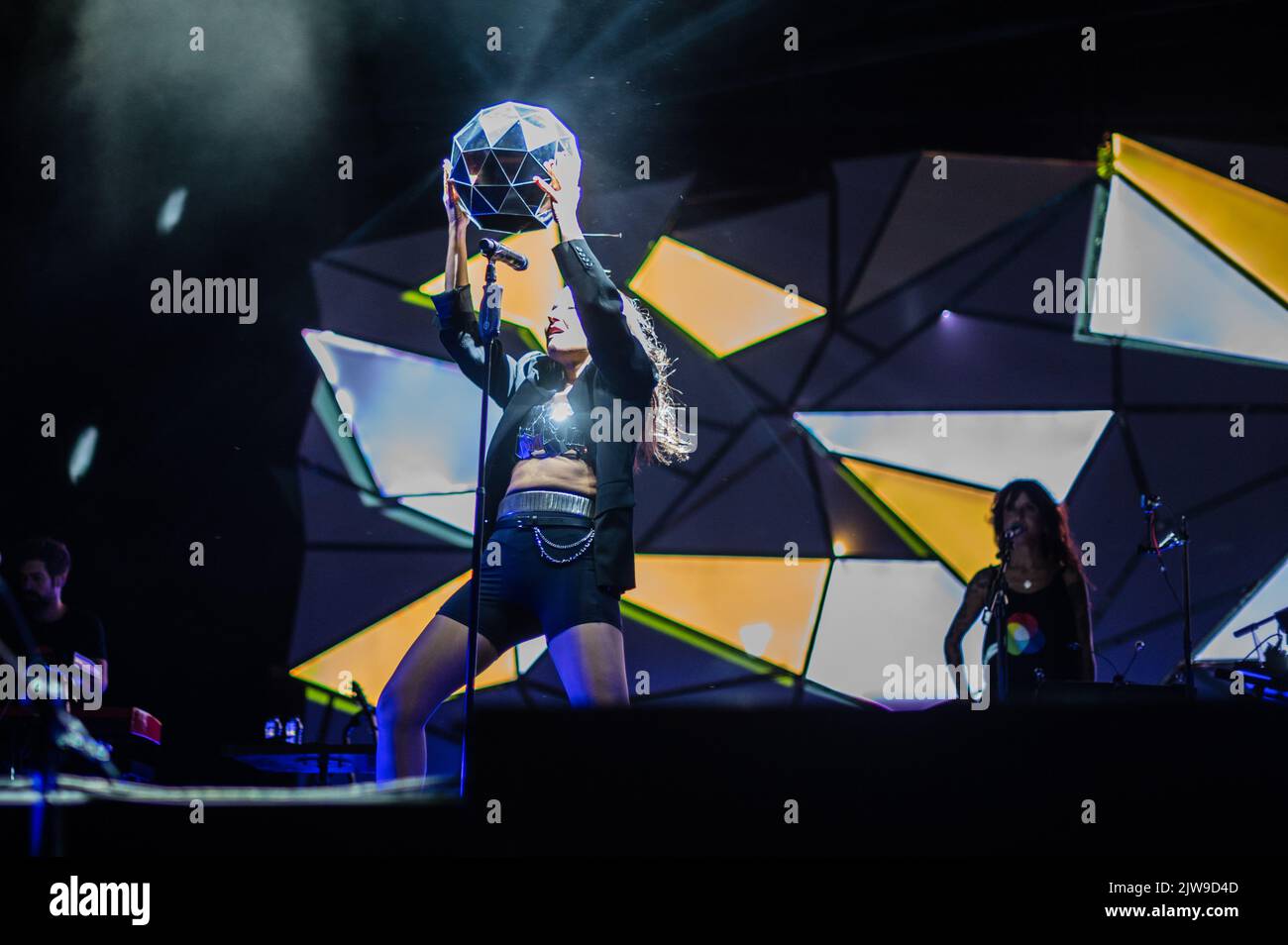 Spanish artist Amaral performing live at Vive Latino 2022 Music ...