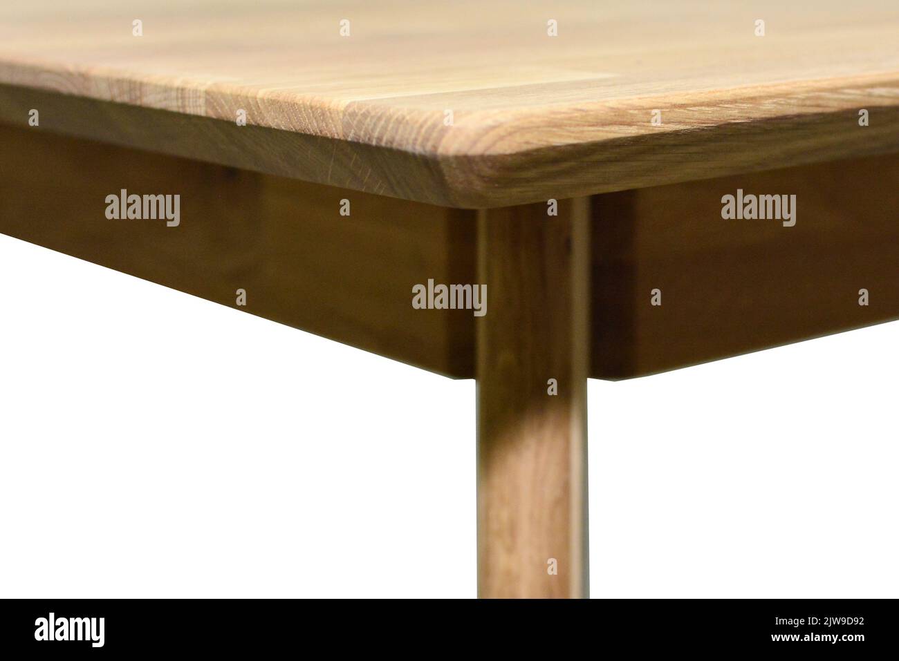 Wooden table corner background, natural hardwood furniture close view ...