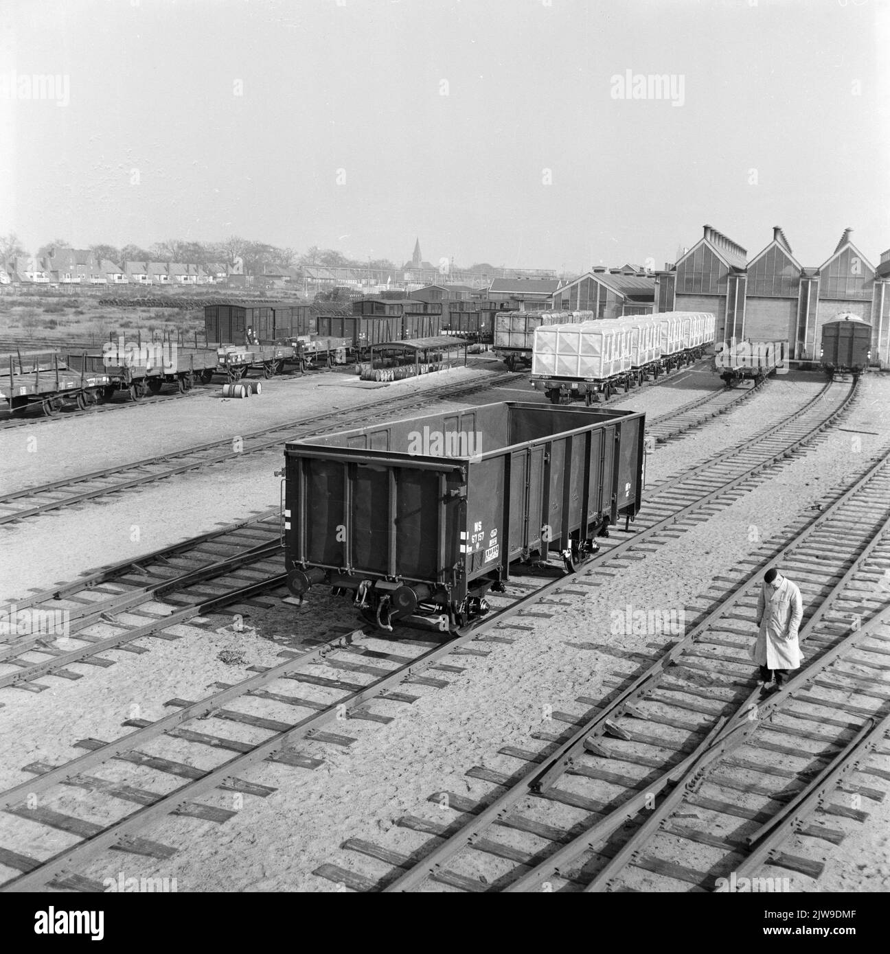 Image of the open freight wagon (coal wagon) NS 67157 (type GTOW ...