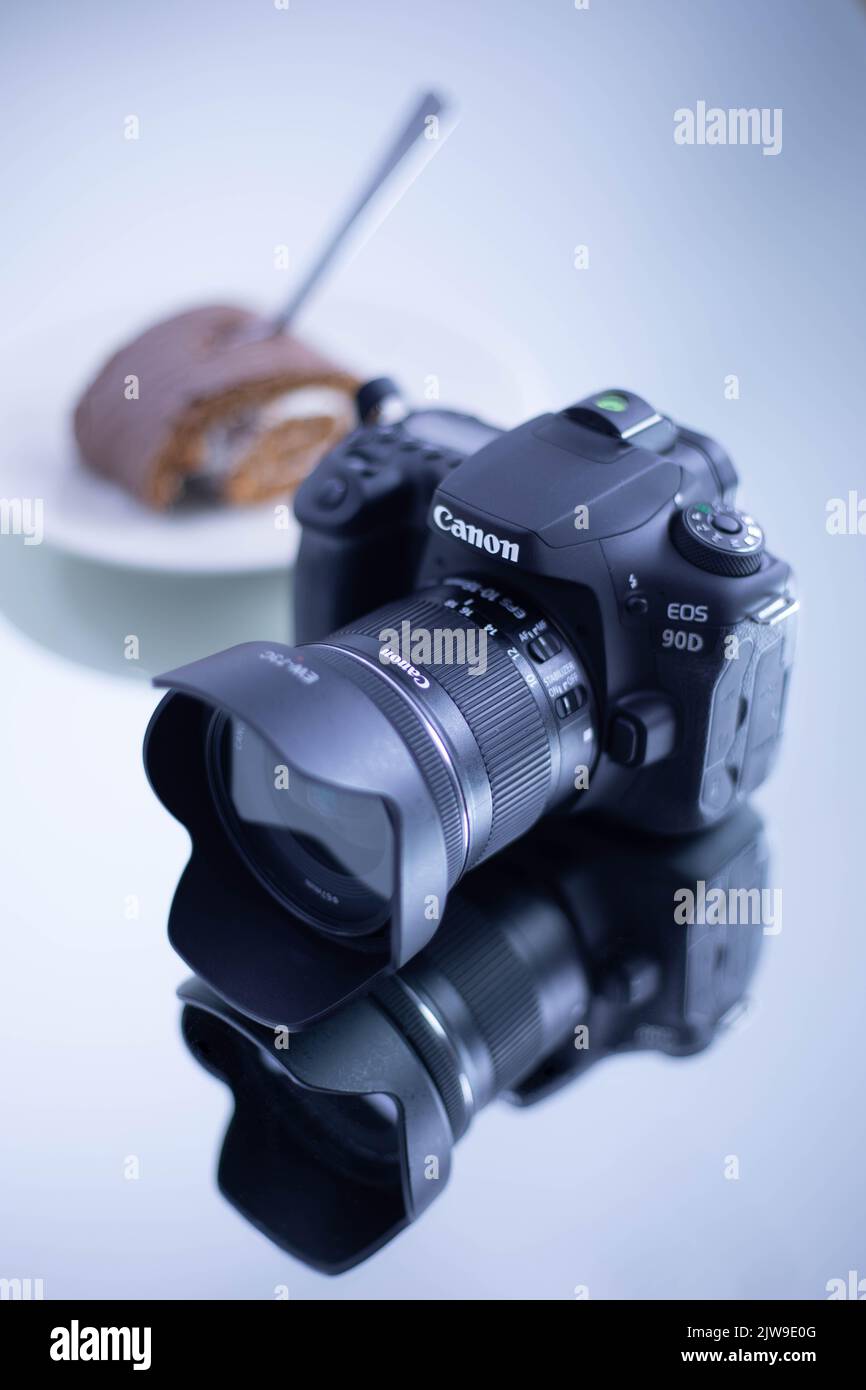 Break during photoshoot Stock Photo - Alamy