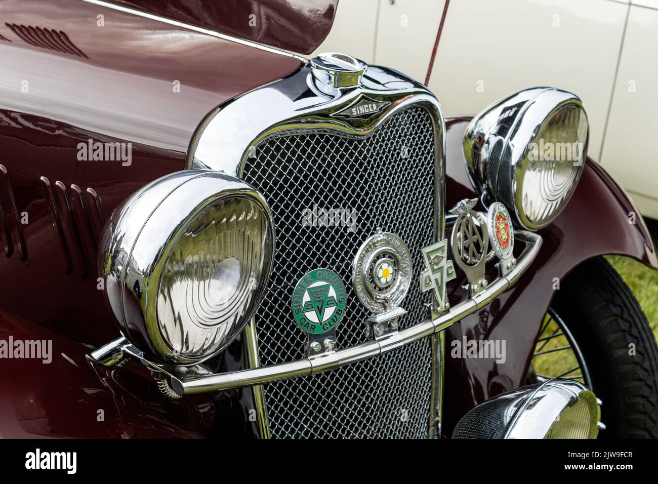 1934 Singer Le Mans. Hoghton Tower Classic Car Show 2022 Stock Photo ...