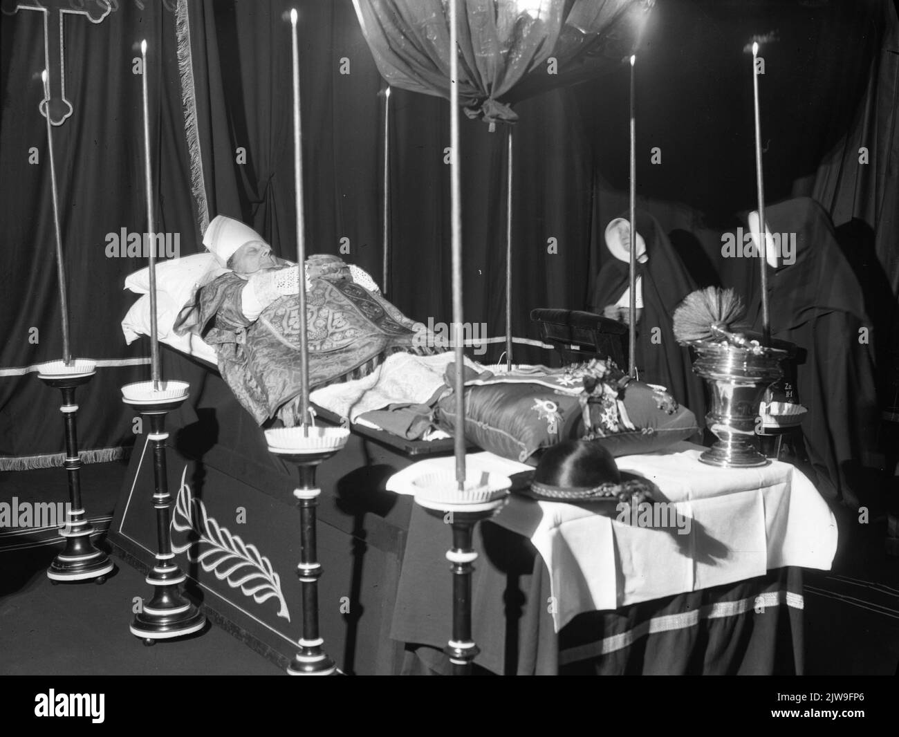 Image of the stored remains of Archbishop Mgr. H. van de Wetering in ...