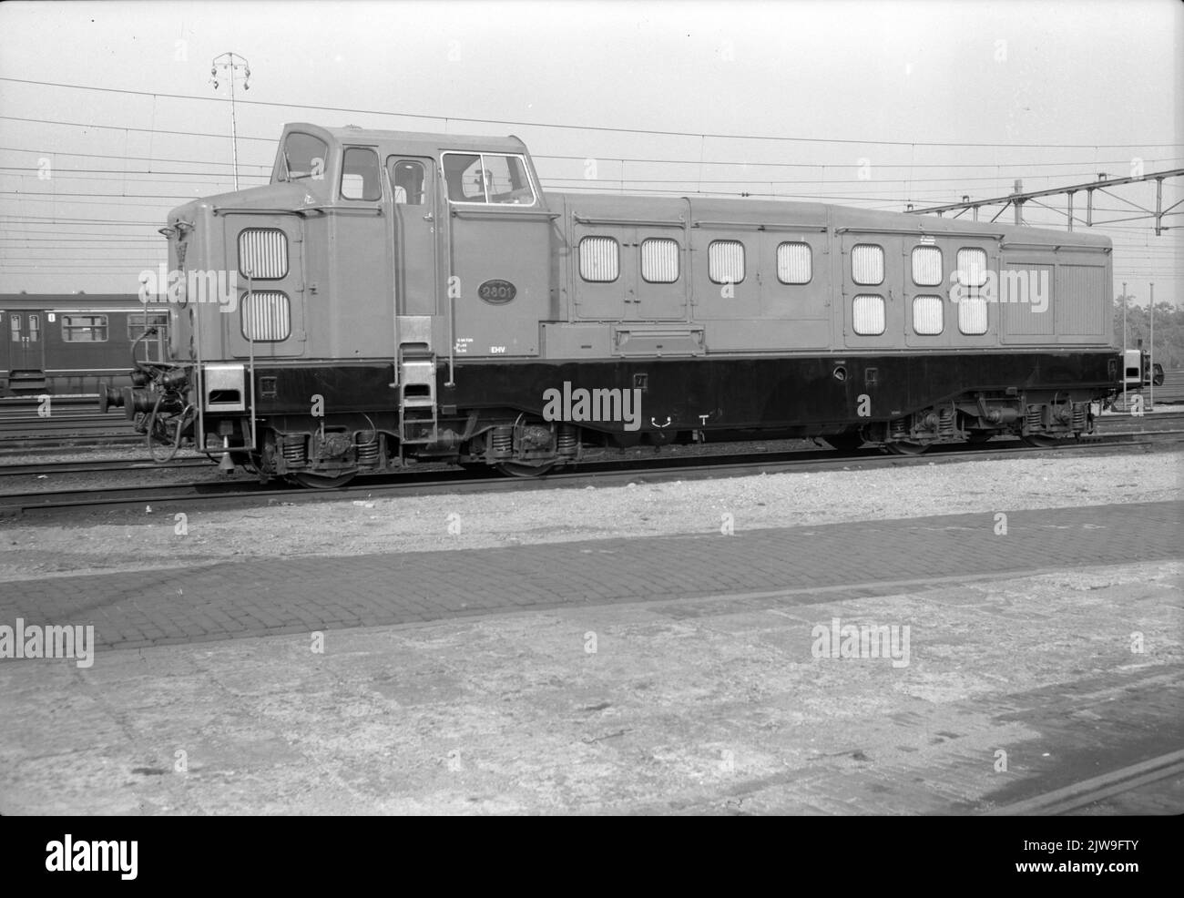 Image of the Diesel-Electric Locomotive No. 2801 of the N.S. On the yard in Eindhoven Stock ...