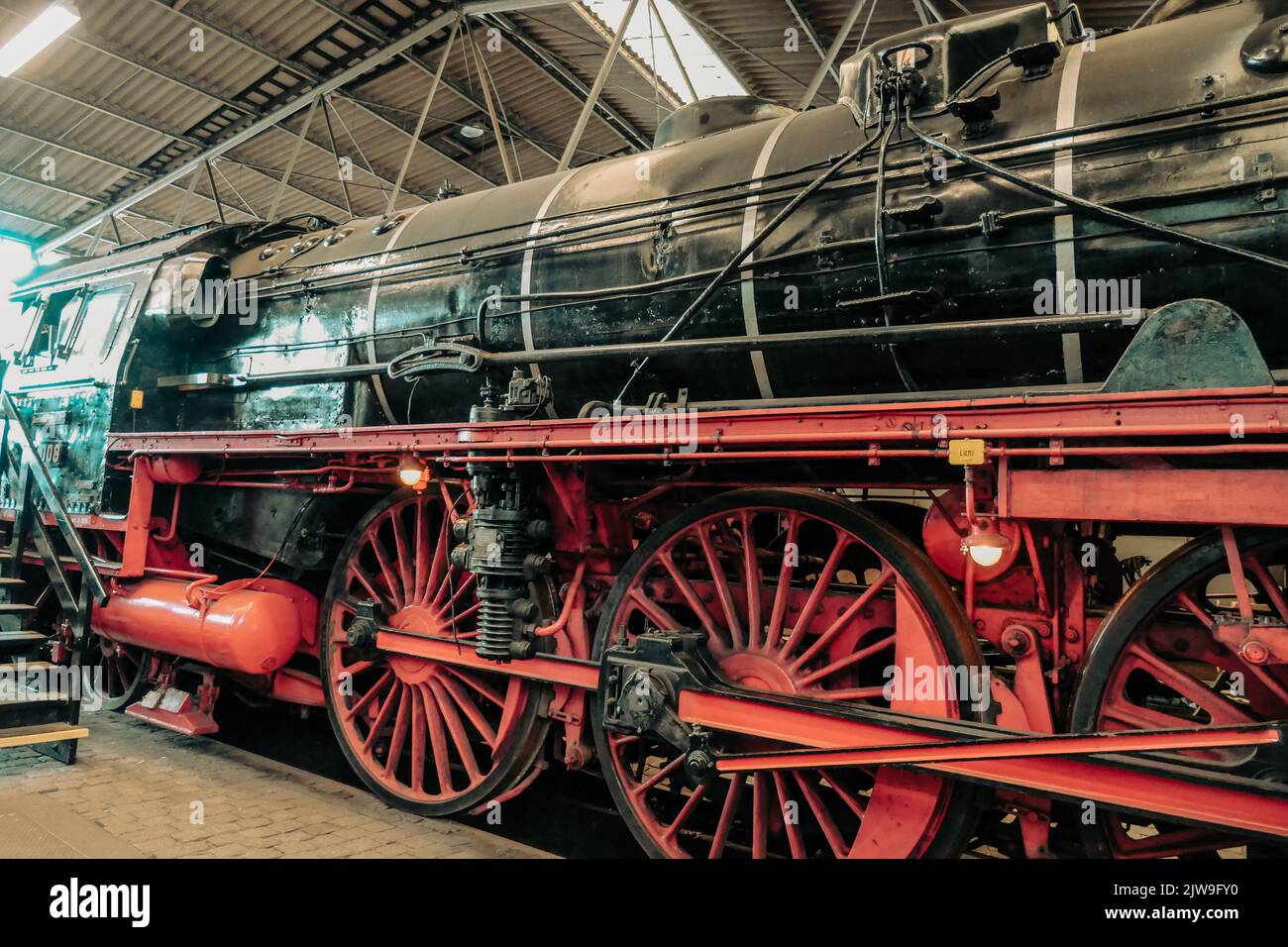 historic locomotives in the bochum railway museum German railway ...