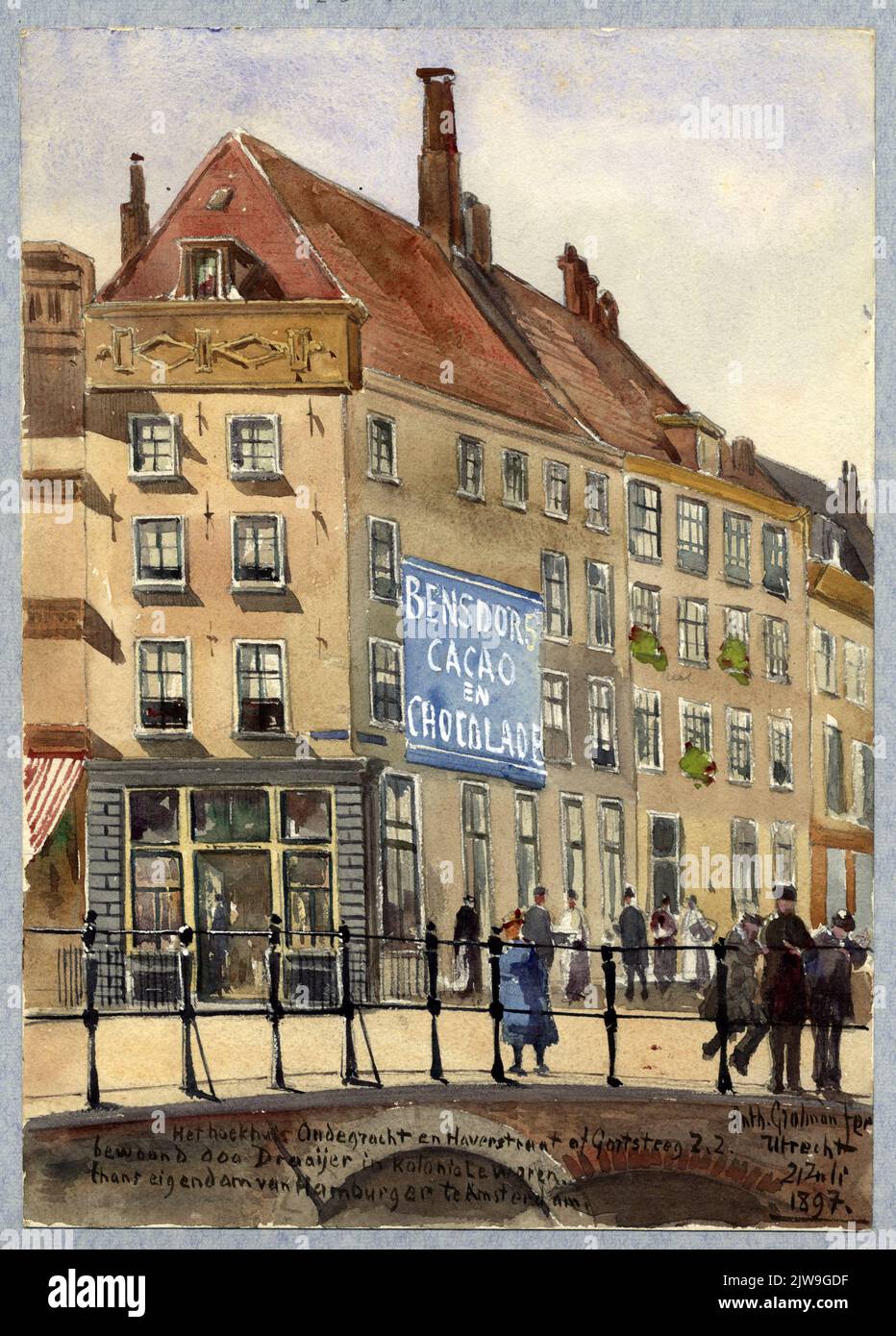 The Hoekhuis Oudegracht and Haverstraat or Gortsteeg Z.Z. / inhabited ...