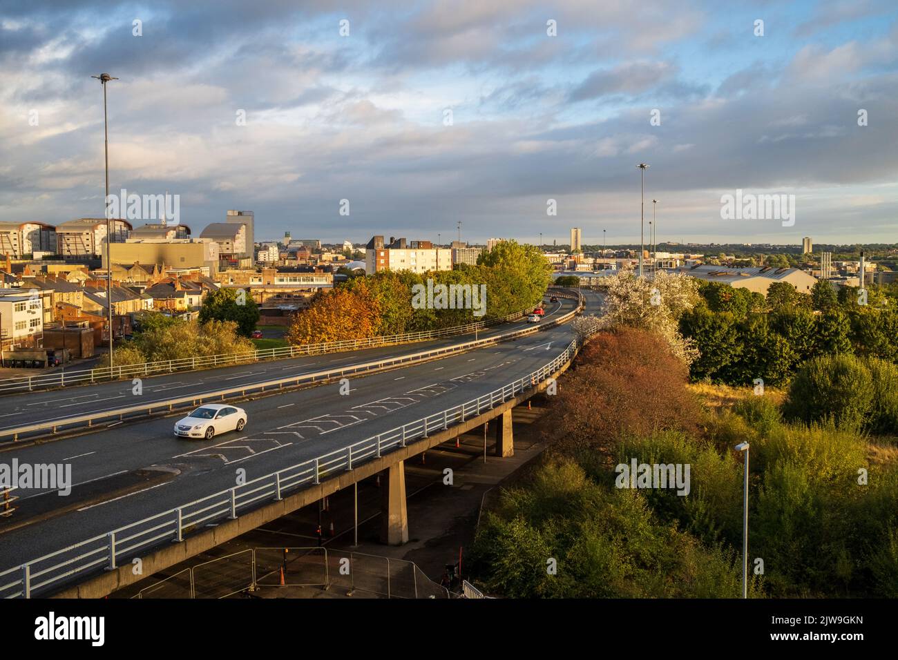 Gateshead flyover demolition hi-res stock photography and images - Alamy