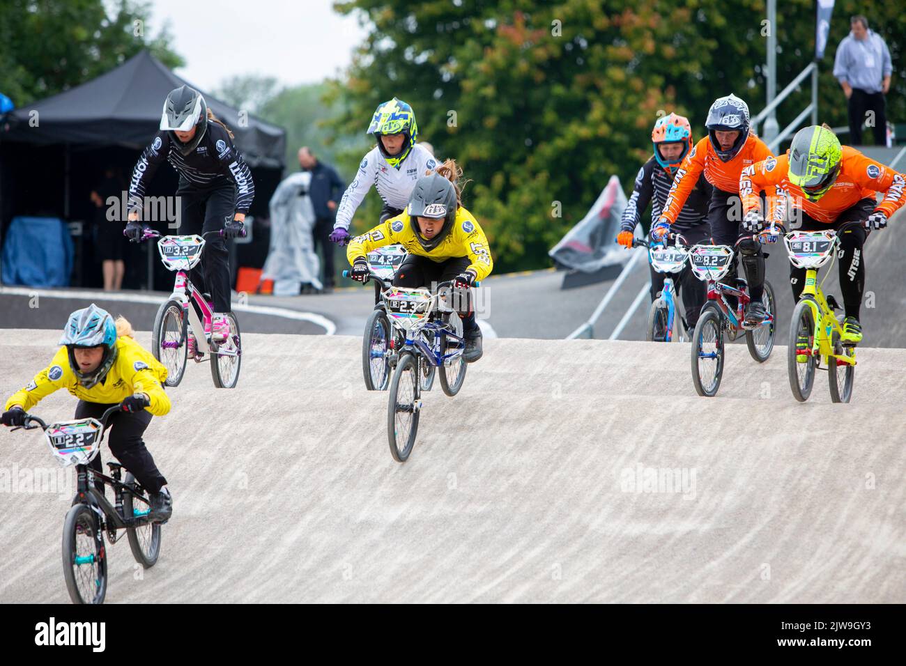 BMX Cycling on Day Four of the School Games National Finals 2022 at Loughborough University ...