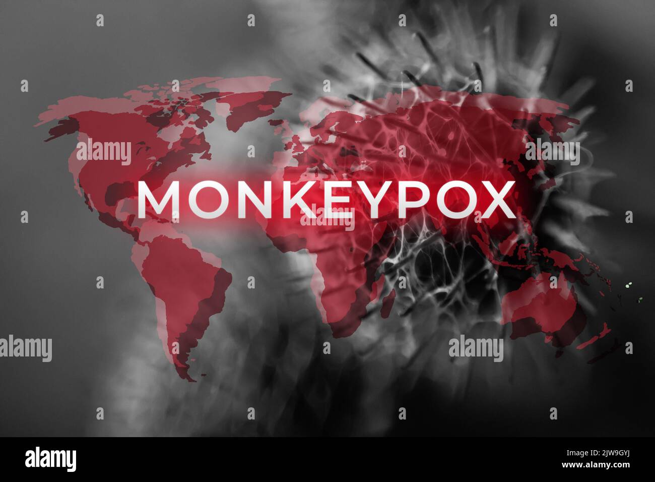 Monkeypox new disease dangerous over the world. Monkeypox virus ...