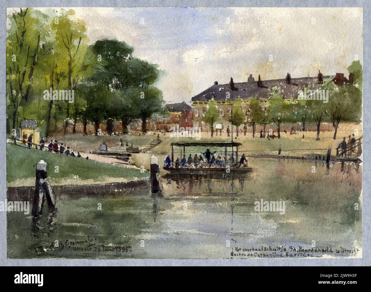 The cross -shift a/h. Paardenveld in Utrecht / outside the Catharijne ...