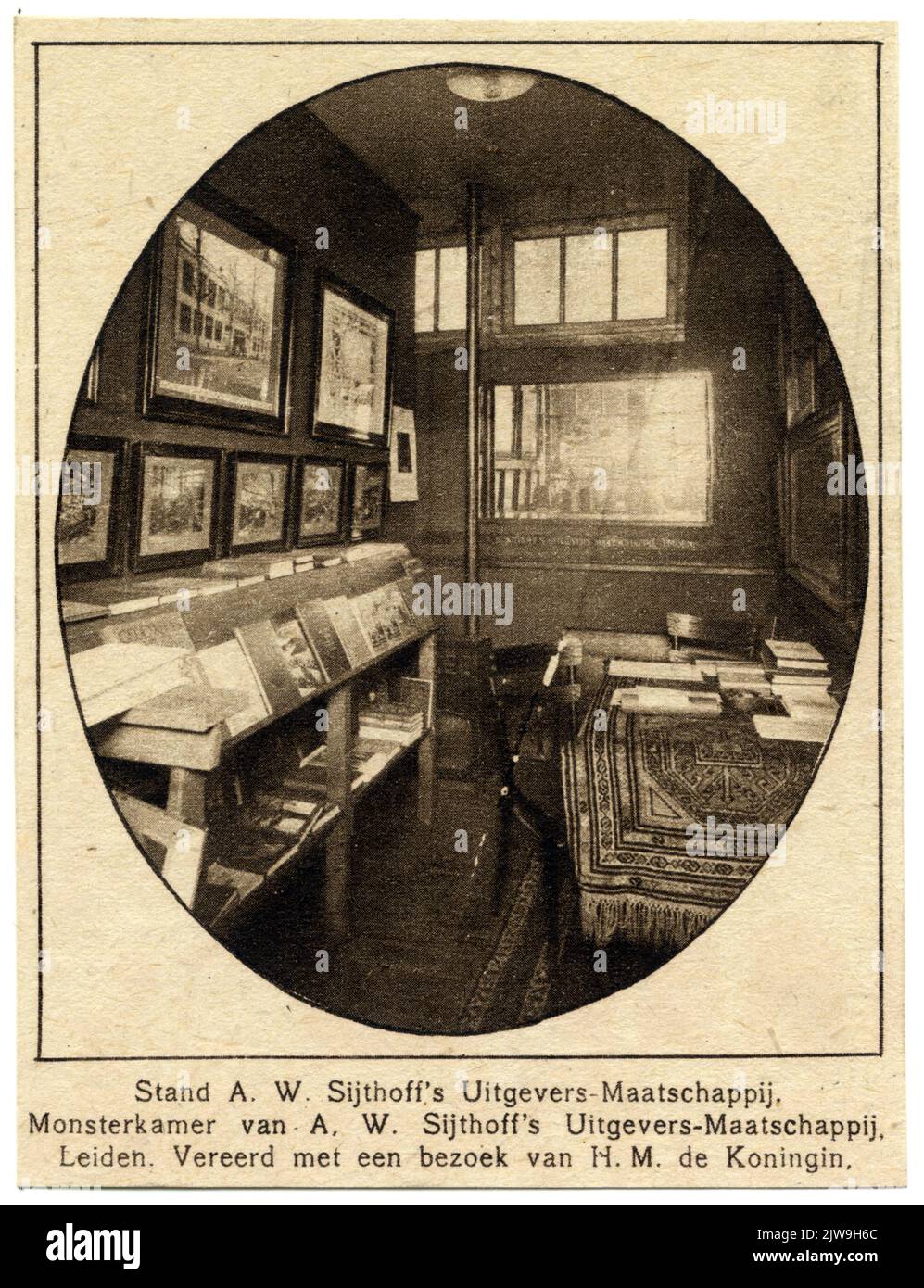 Interior of the monster room of the publisher A.W. Sijthoff in Leiden ...
