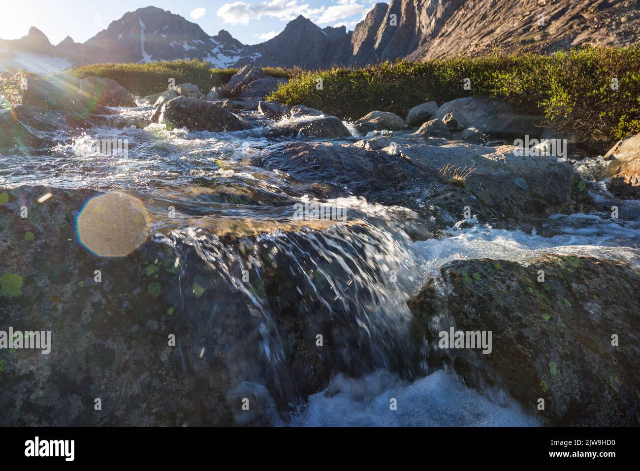 Clean mountain river. Beautiful natural background Stock Photo - Alamy