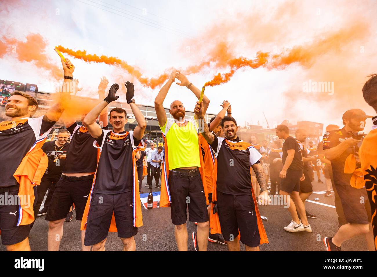 Red Bull Racing Team celebrate the victory of VERSTAPPEN Max with the ...