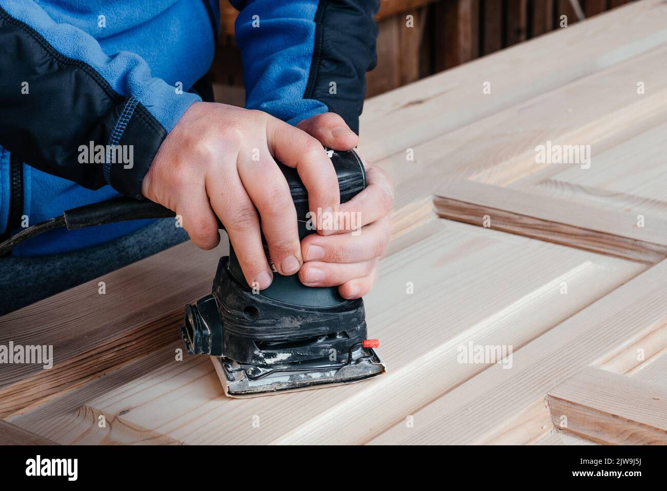 Polishing sanding door hi-res stock photography and images - Alamy