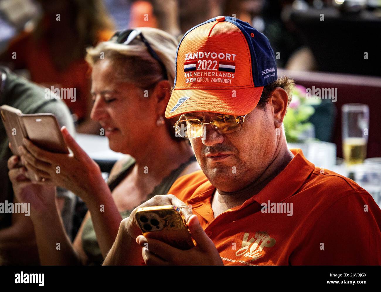 ZANDVOORT - Tension in a bar outside the circuit during the F1 Grand ...