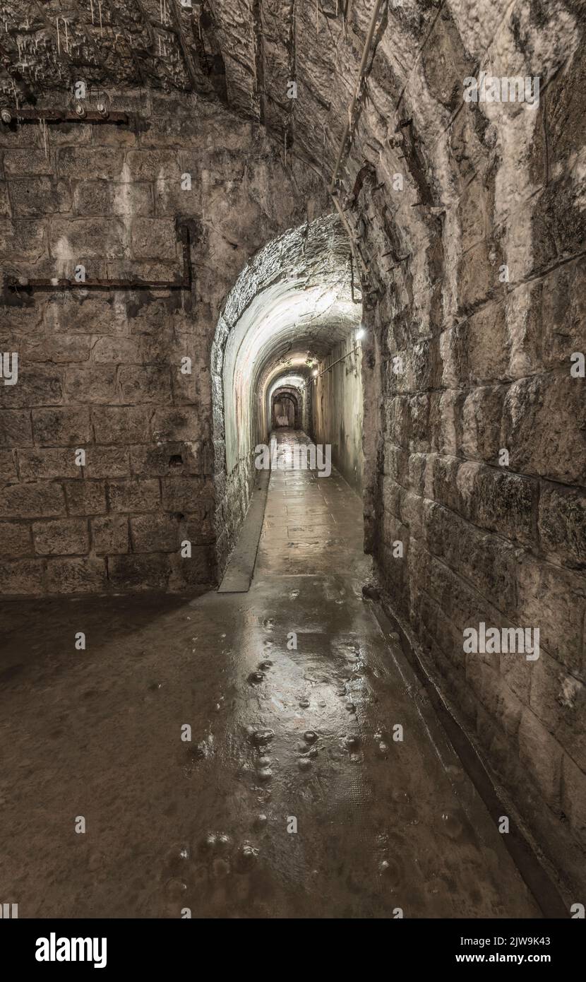 tunnel in a historic military bunker building Stock Photo - Alamy