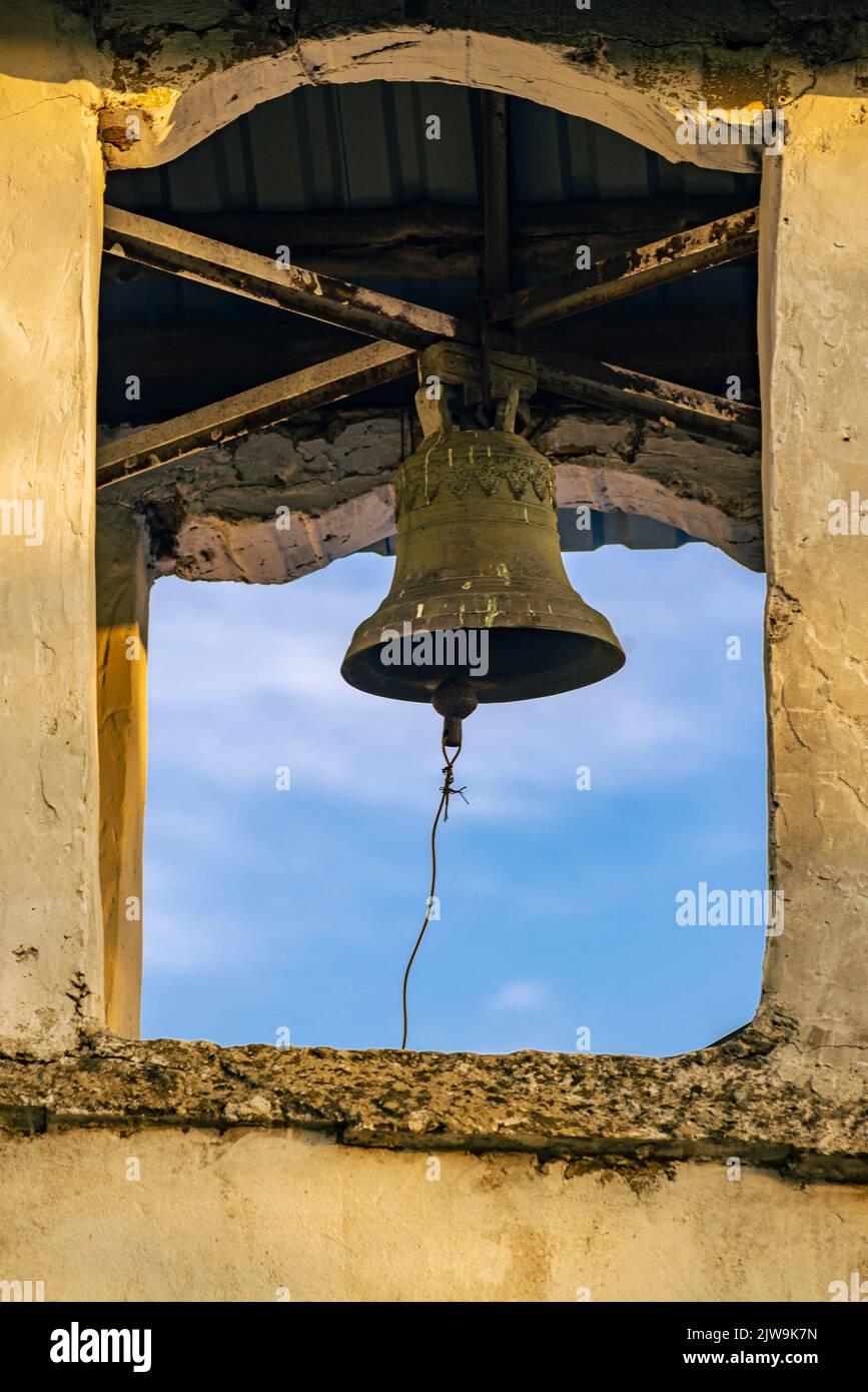 Old bronze bell hi-res stock photography and images - Alamy