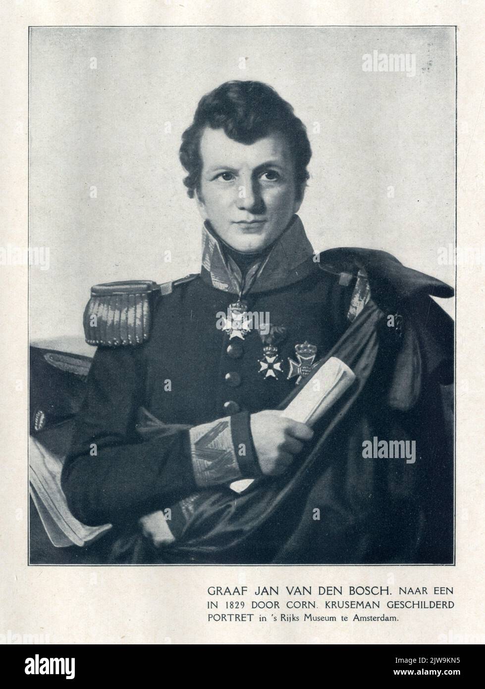 Count Jan van den Bosch, after one / in 1829 by Corn. Kruseman painted ...