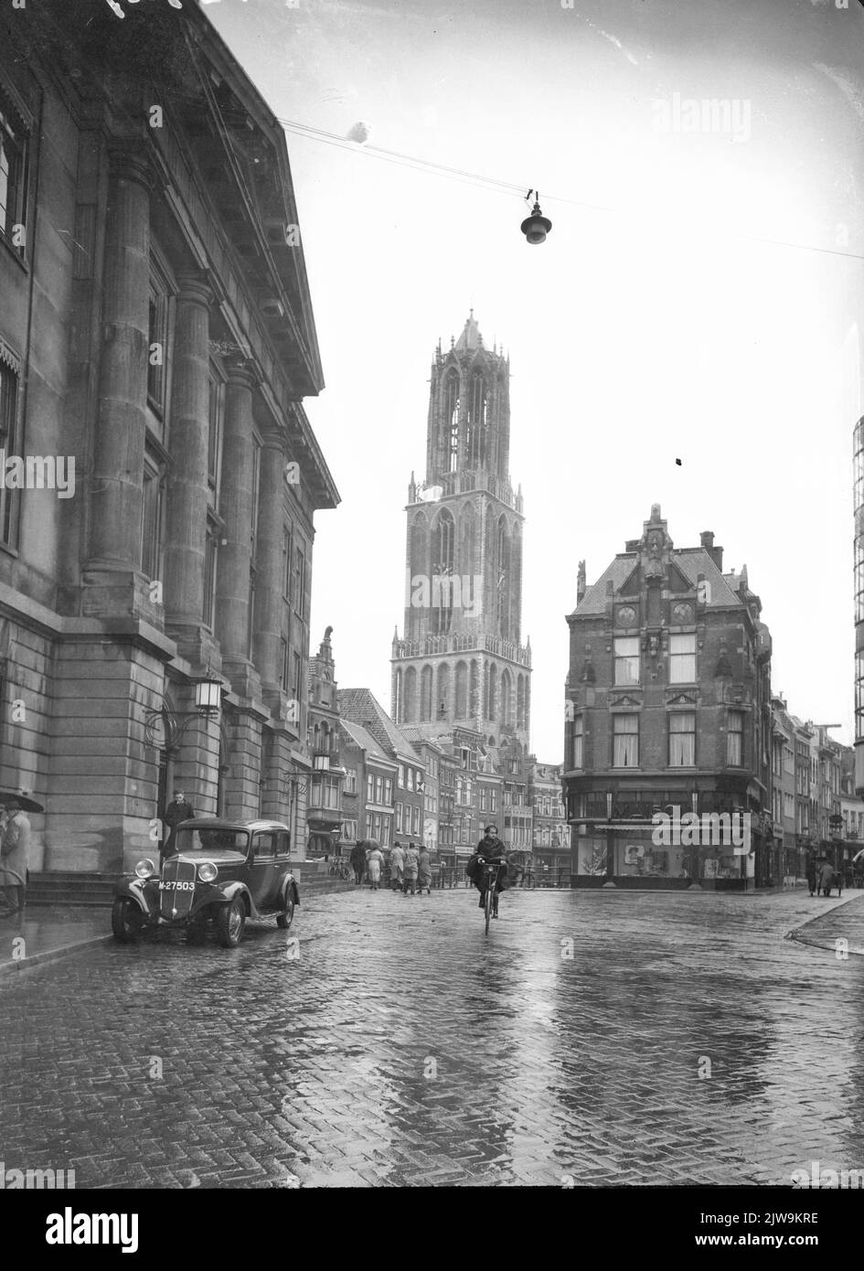 Clock tower on city hall Black and White Stock Photos & Images - Alamy
