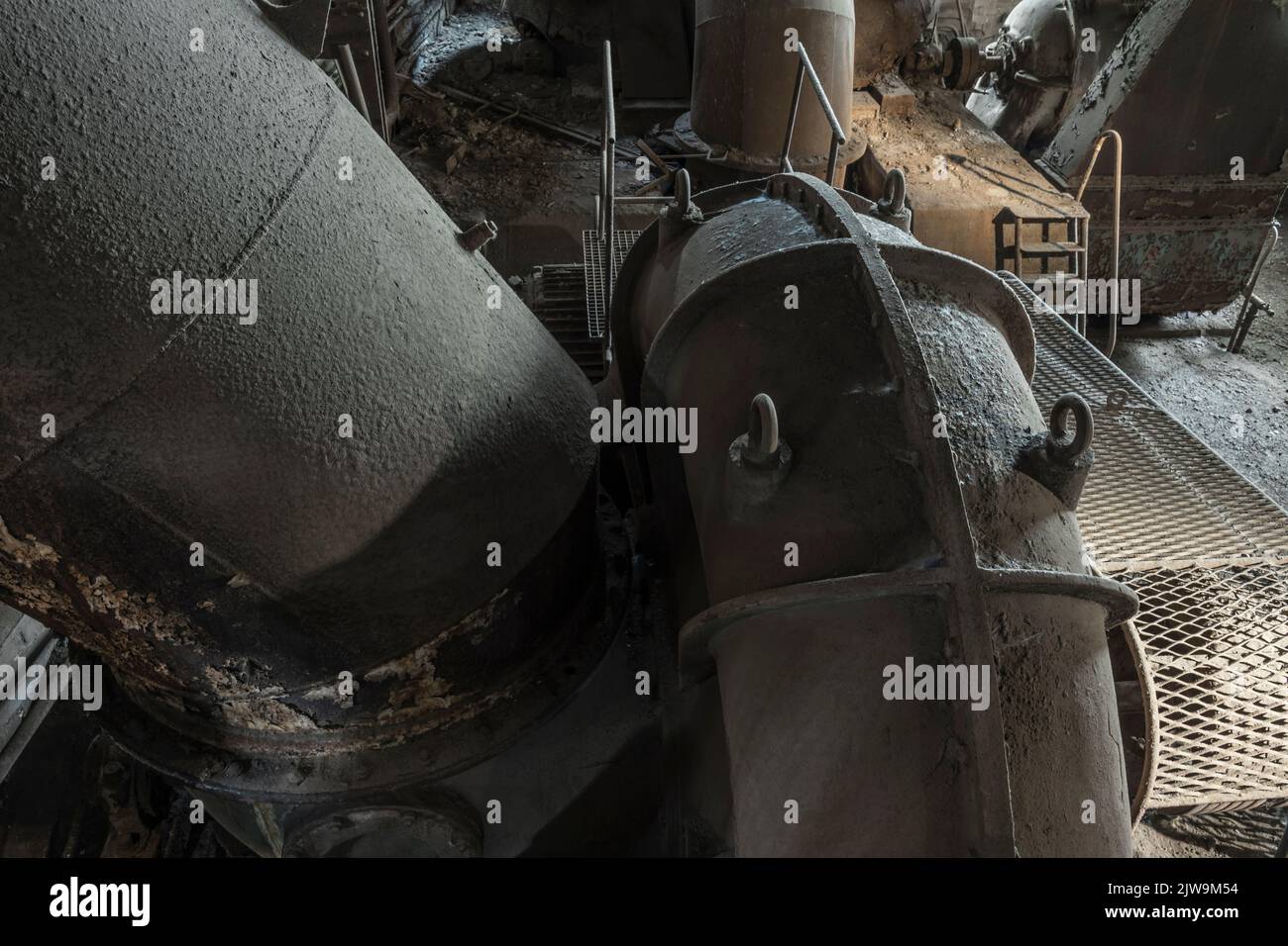 Industrial pipe instalation Stock Photo - Alamy