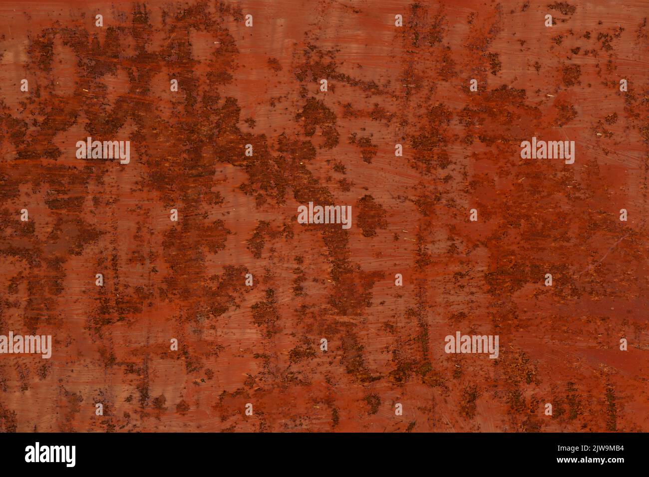 Grunge rusty orange brown metal corten steel panel background texture ...