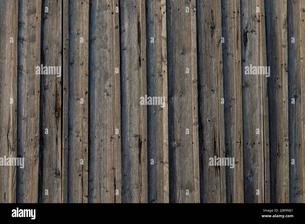 Rustic Brown Weathered Wood Grain Old Dark rough log house roof wall ...