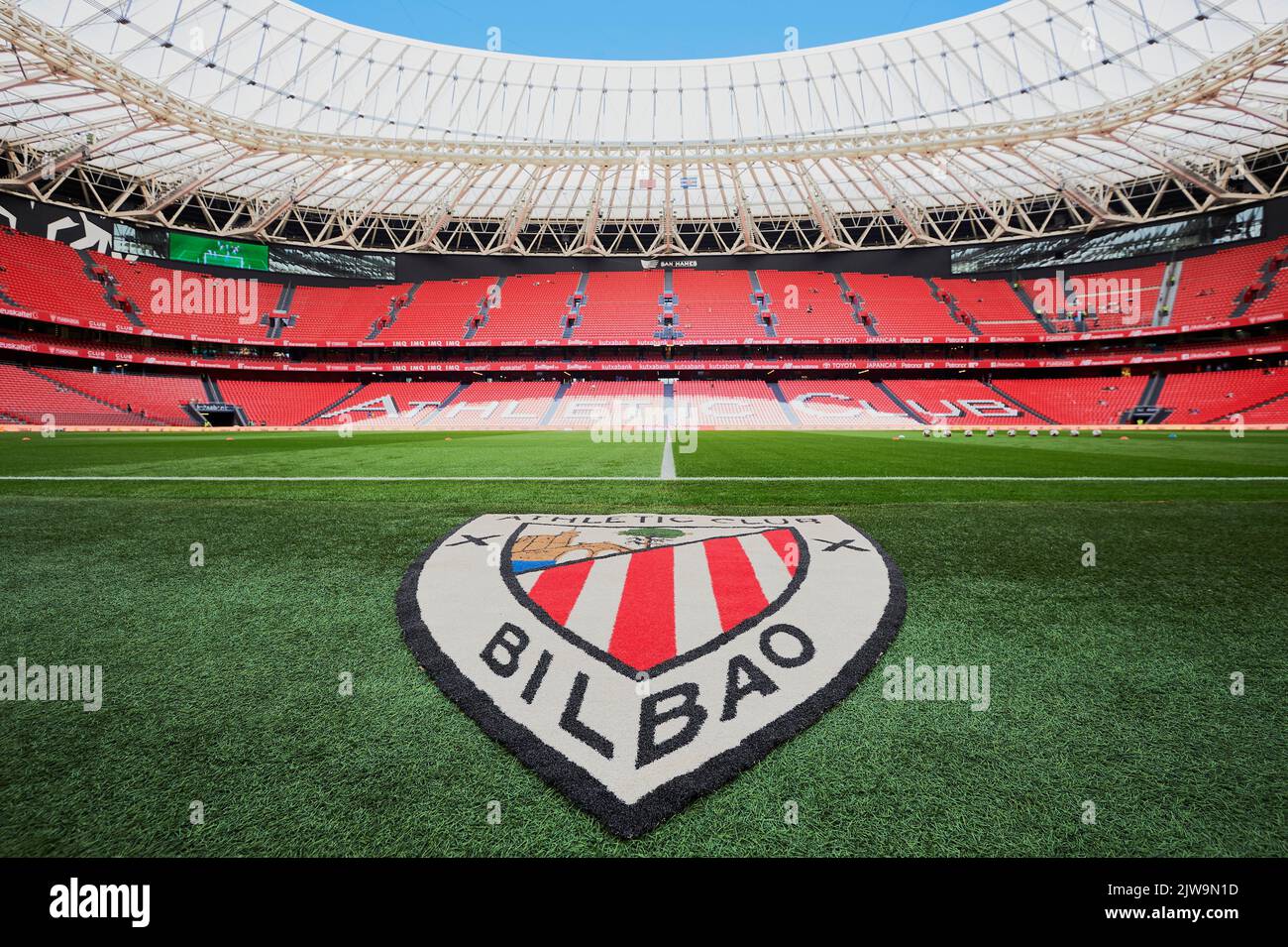 San Mames Stadium during the La Liga match between Athletic Club and ...