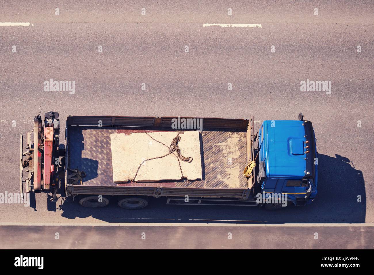 Concrete slab truck hi-res stock photography and images - Alamy