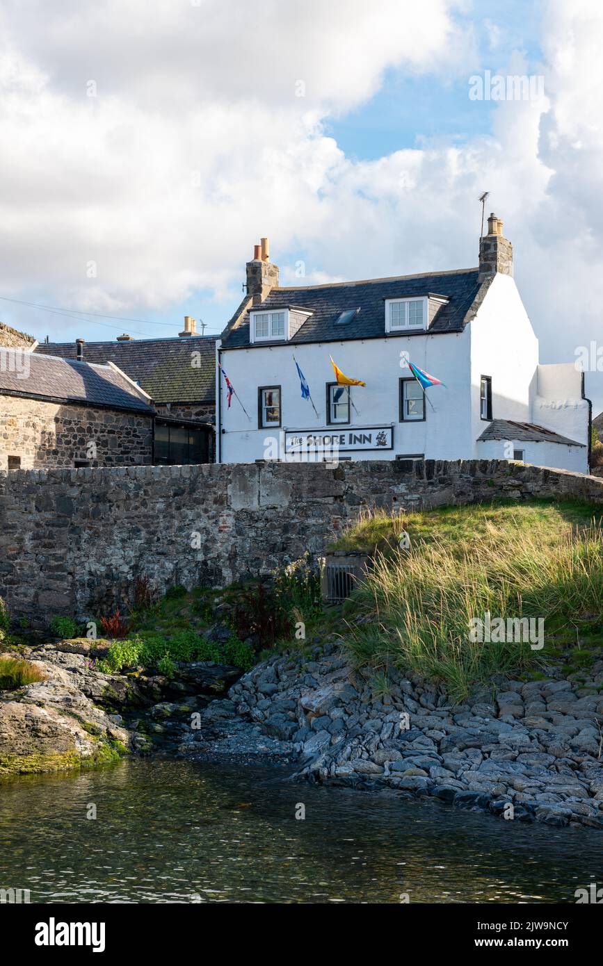 2 September 2022. Portsoy,Aberdeenshire,Scotland. This is the Shore Inn ...