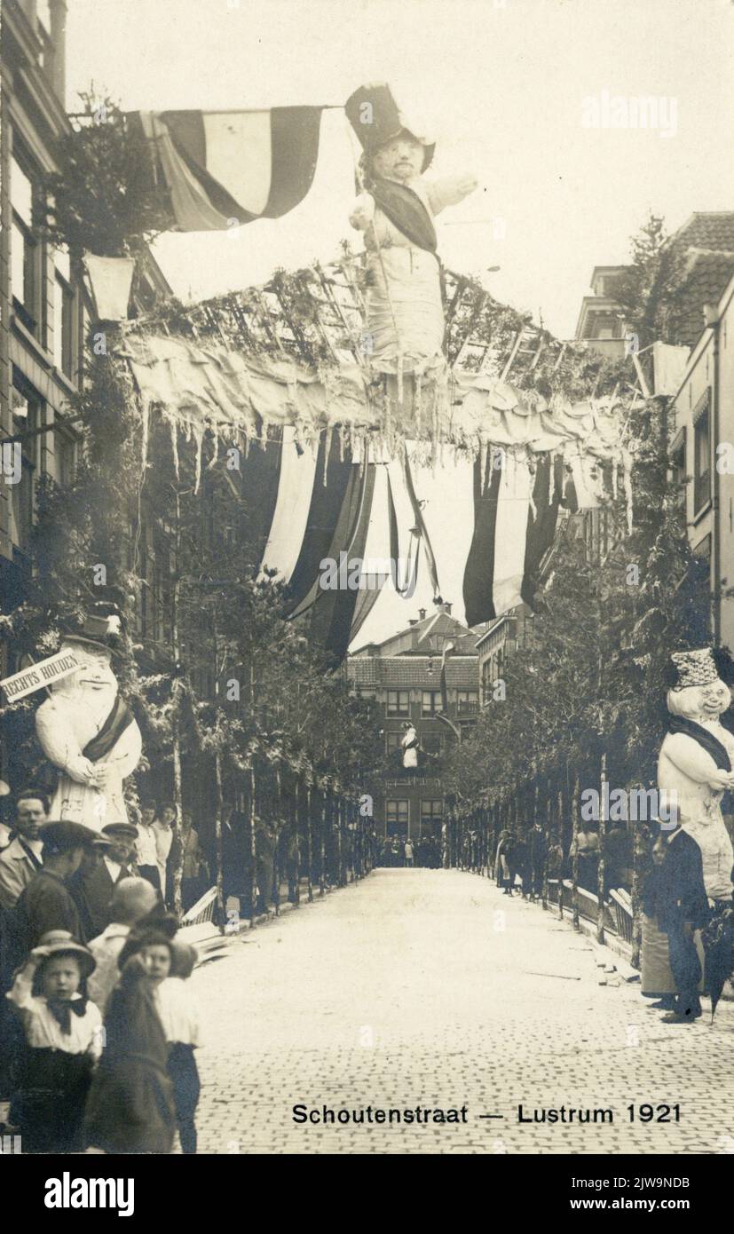 Schoutenstraat - Lustrum 1921 Stock Photo - Alamy