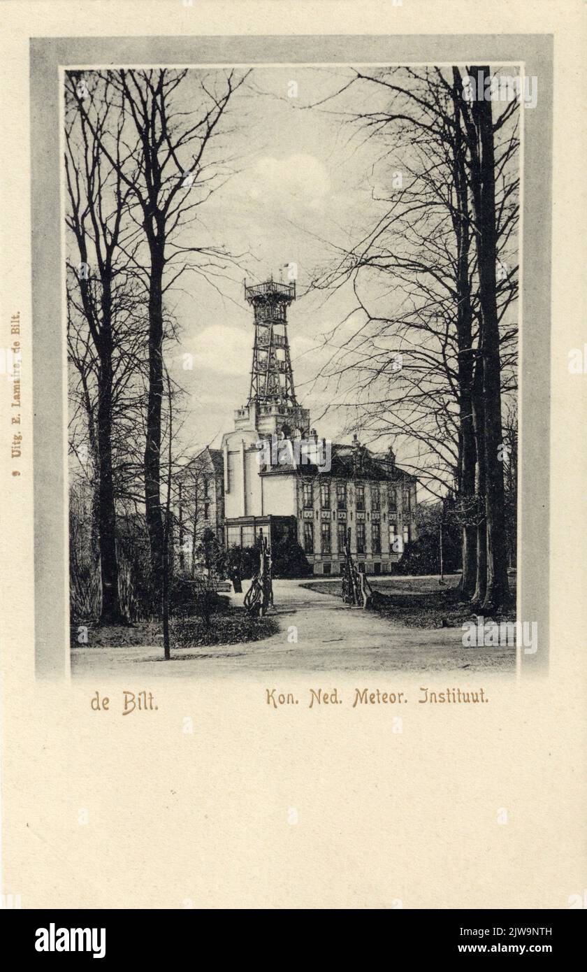 View of the right and back of the main building with the observation ...