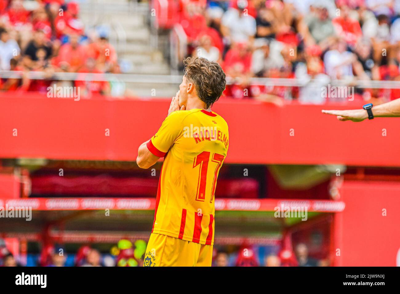 MALLORCA, SPAIN - SEPTEMBER 3: Rodrigo Riquelme of Girona CF during the ...