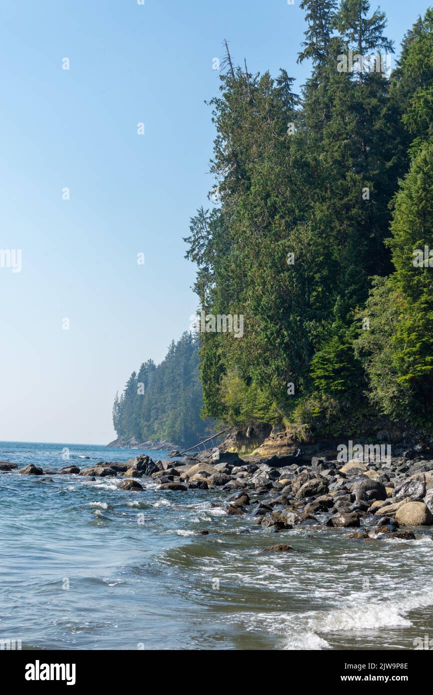 Capturing the essence of the rugged British Columbia coast, this scene ...
